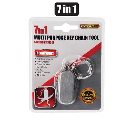 Multi Purpose Keychain tool 7 in 1 – Designer Fabrics